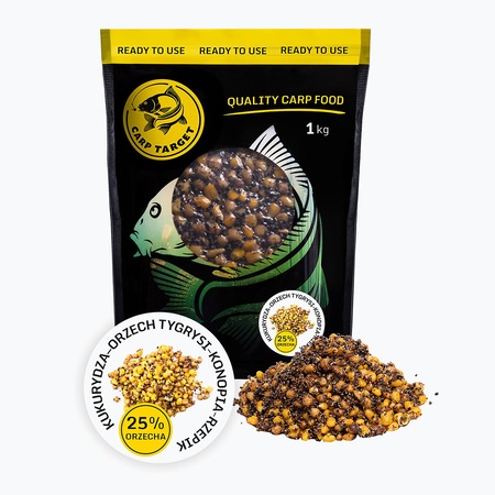 Amestec de cereale, Crap Target, Porumb-Canepa-Agrimony-Nuca, 1 kg ...
