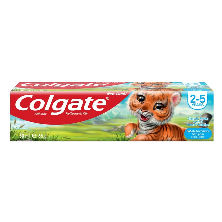 Pasta de Dinti pentru Copii, Colgate, Tiger, Varsta 2-5 Ani, fara Zahar ...