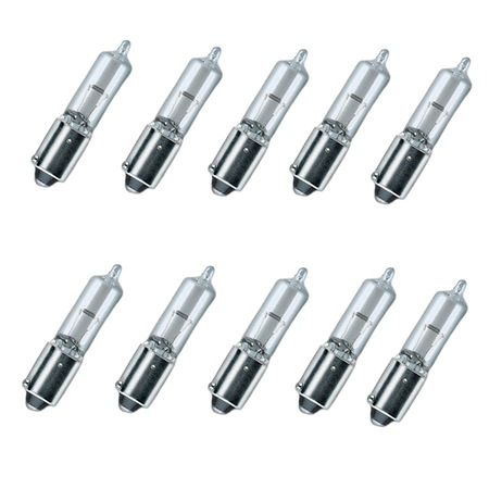 Комплект от 10 автомобилни крушки OSRAM, H10W, 12V, 10 W, конектор BA9s ...