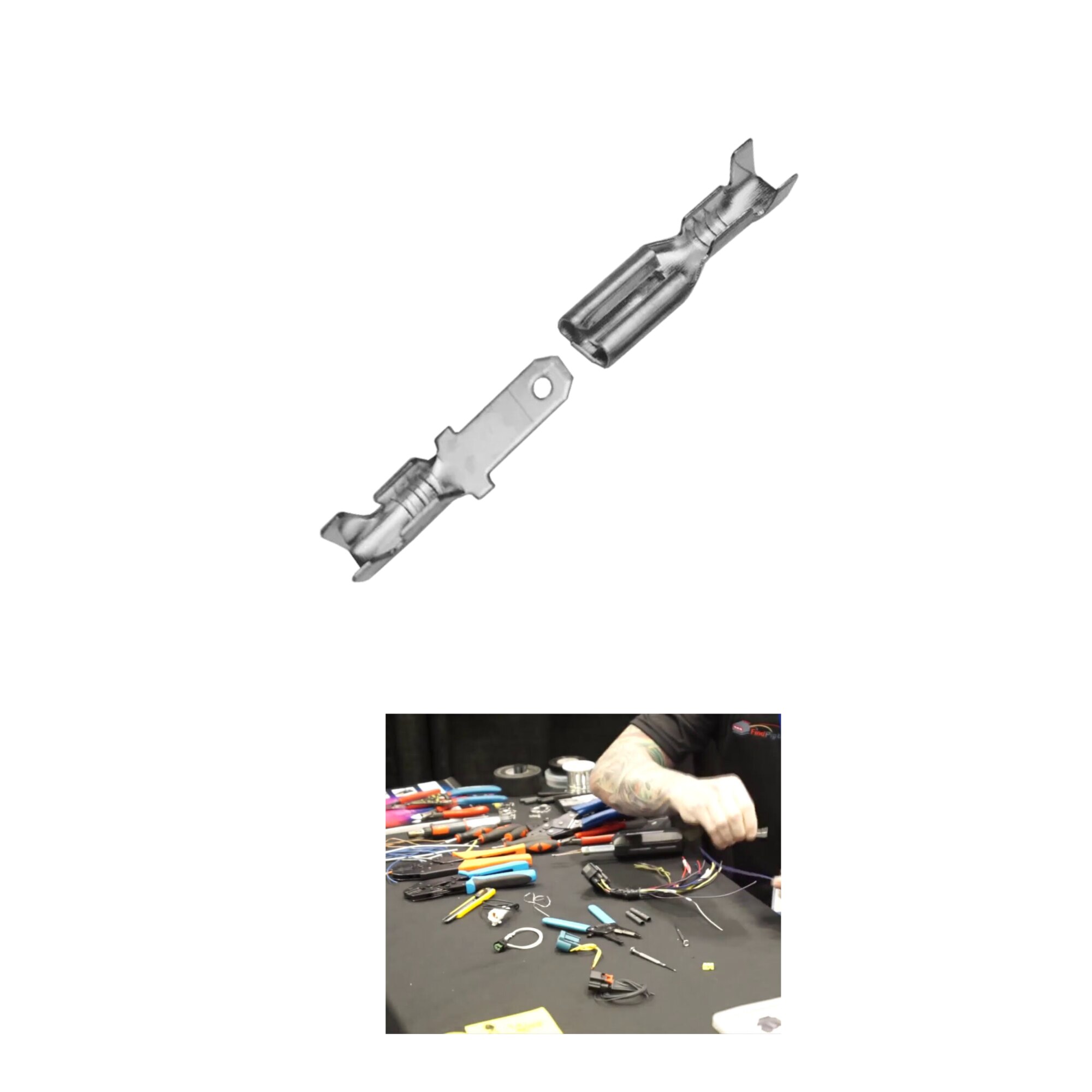 Set 30x Terminali Auto, Mama-Tata 2.8mm, pentru Electrica, Automotive ...