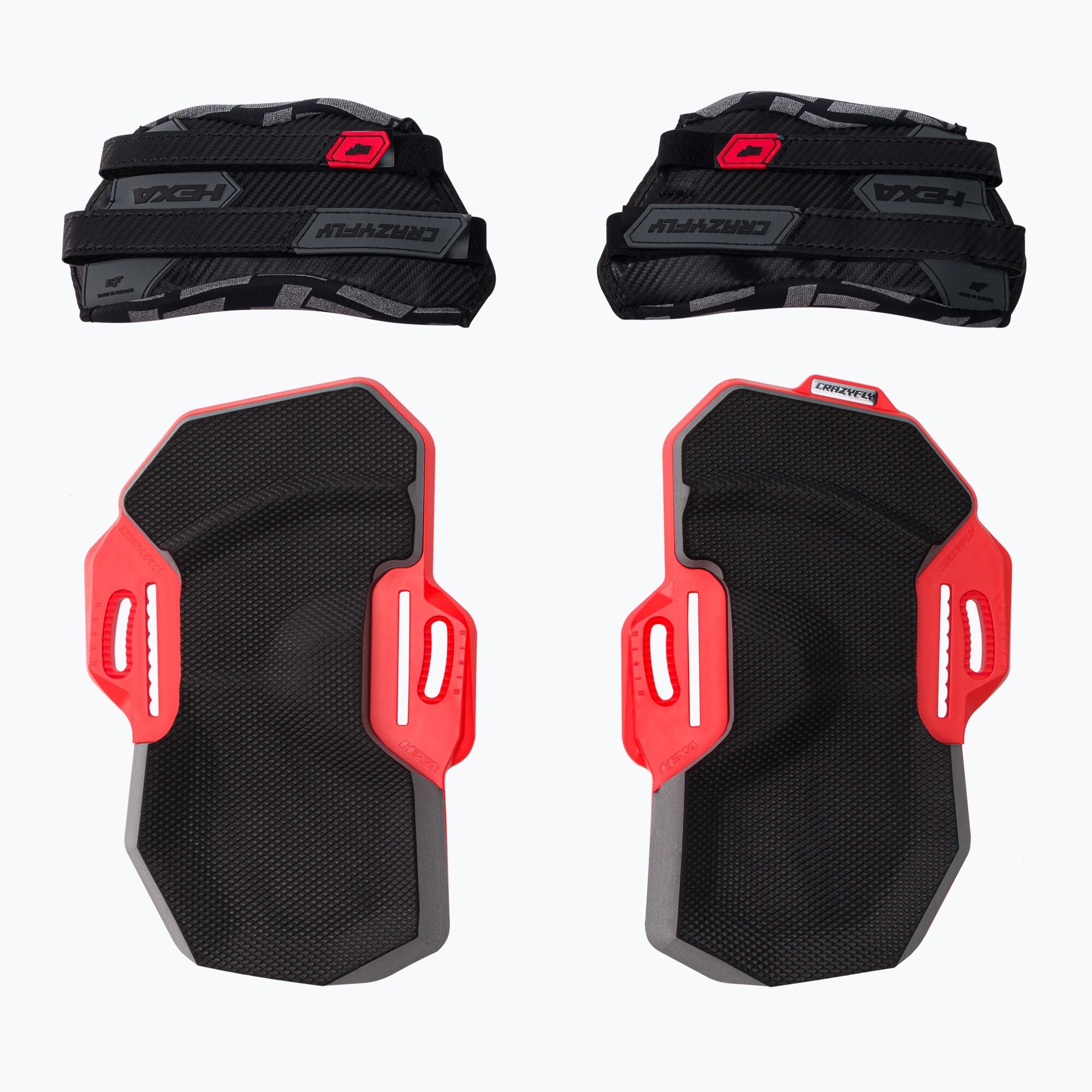 Set pad-uri si curele kiteboard Hexa II Extreme, CrazyFly, Neopren ...