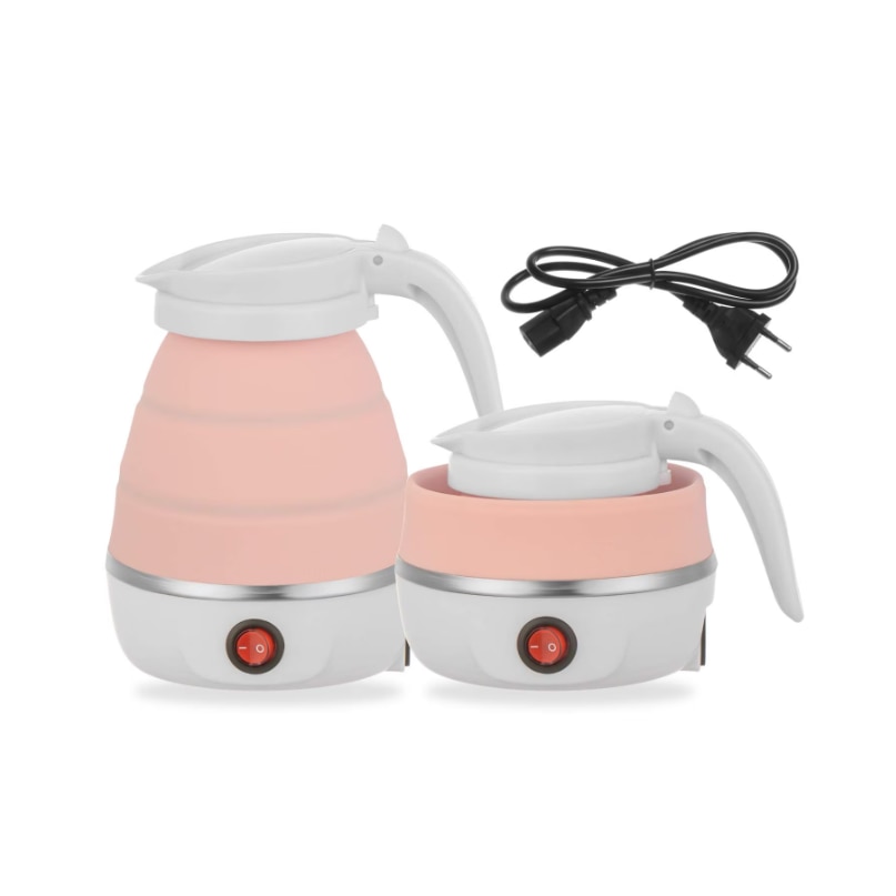 Fierbator electric Pliabil, Saiconcept®, Portabil, 600 ml, Roz - eMAG.ro