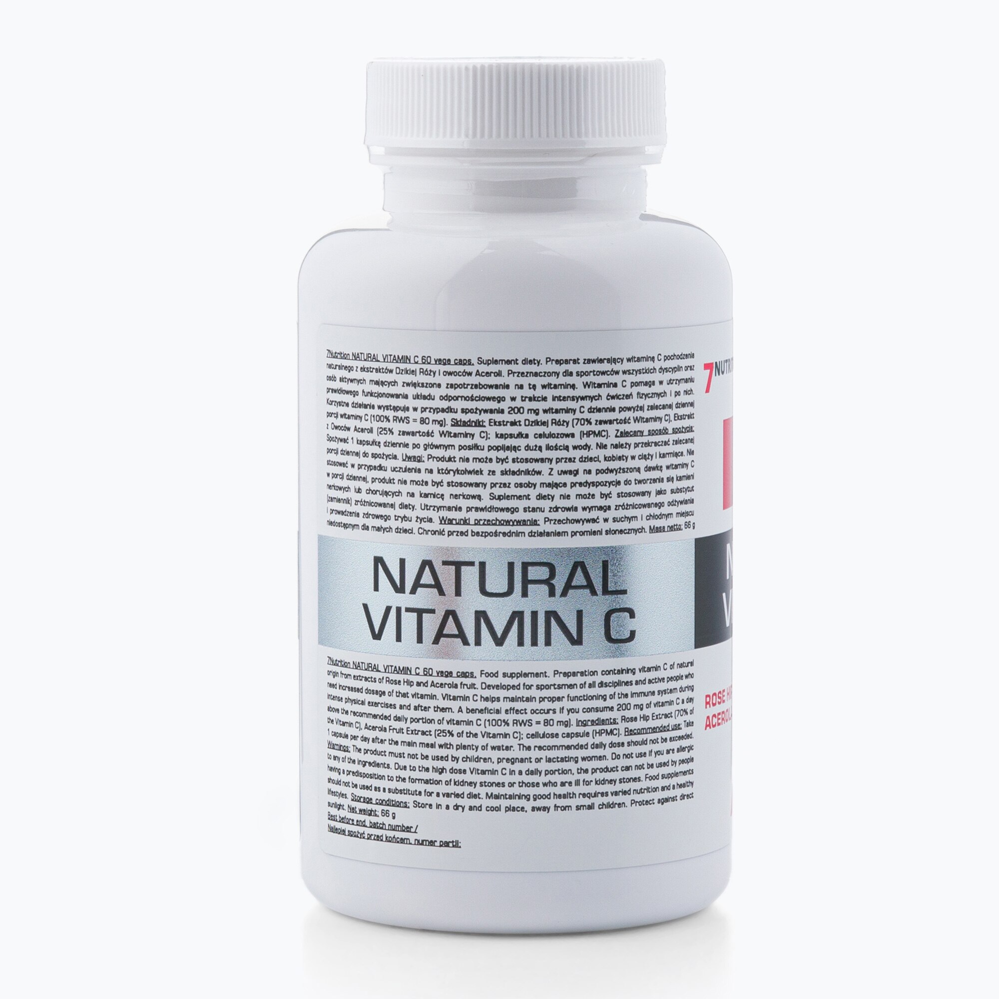 Vitamina C, 7Nutrition, 60 capsule - eMAG.ro