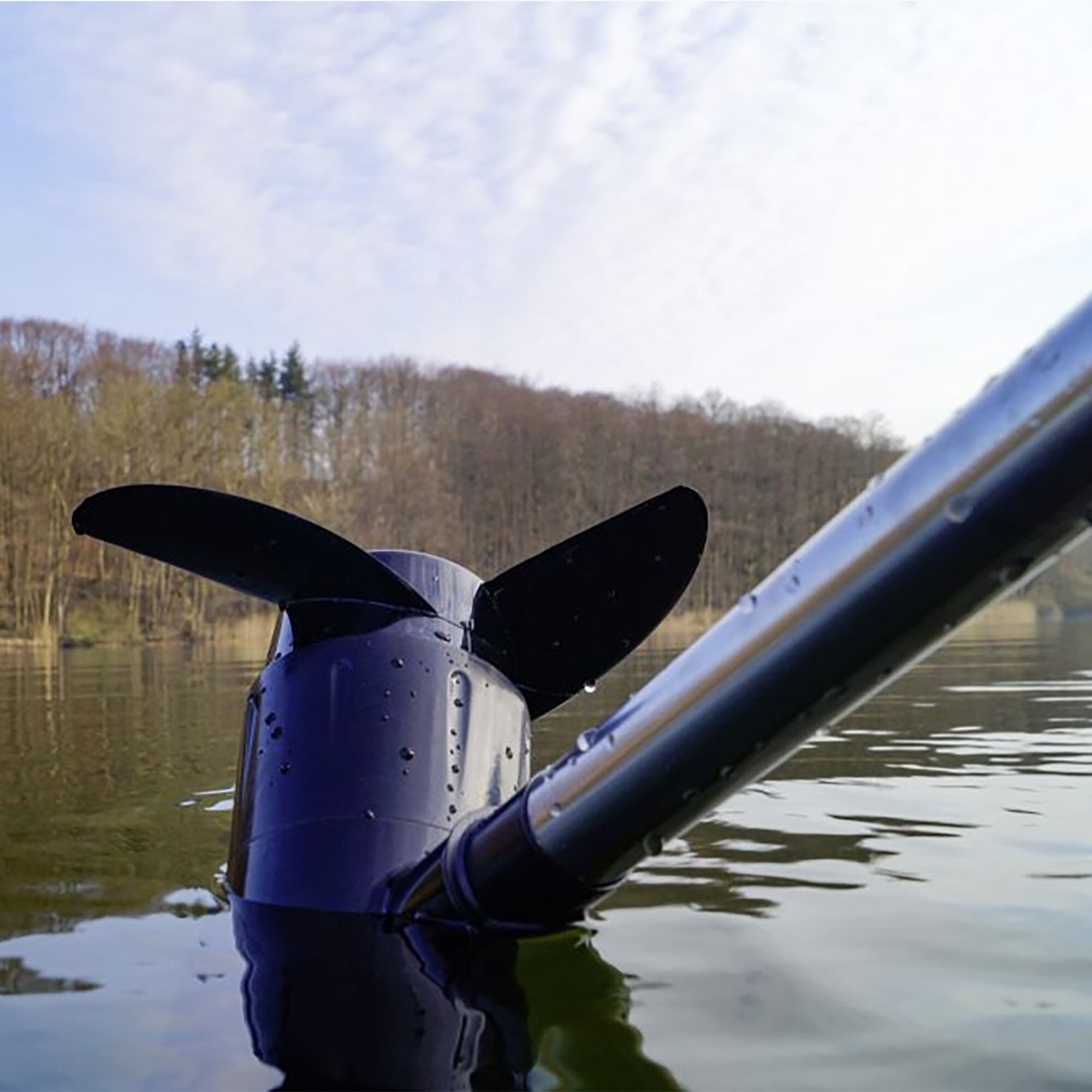 Motor electric barca, Rhino, 78 cm, 10 kg, 12V, Negru/Gri - eMAG.ro