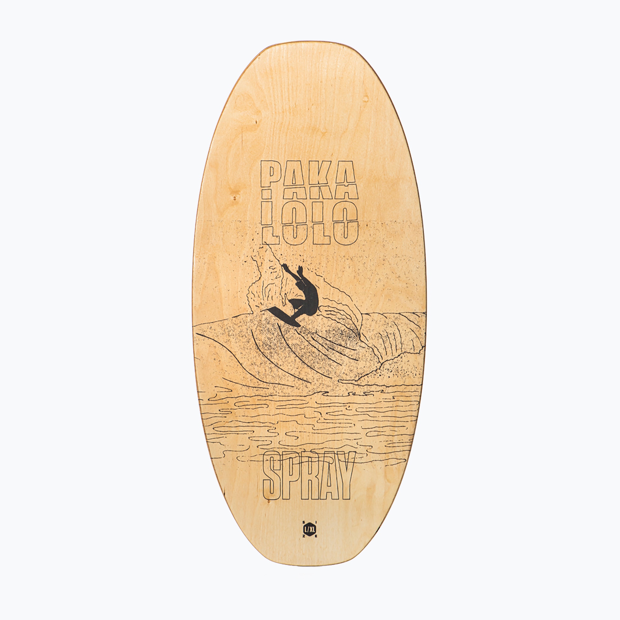Skimboard, Pakalolo, Poliuretan/Lemn, S/M, Bej - eMAG.ro