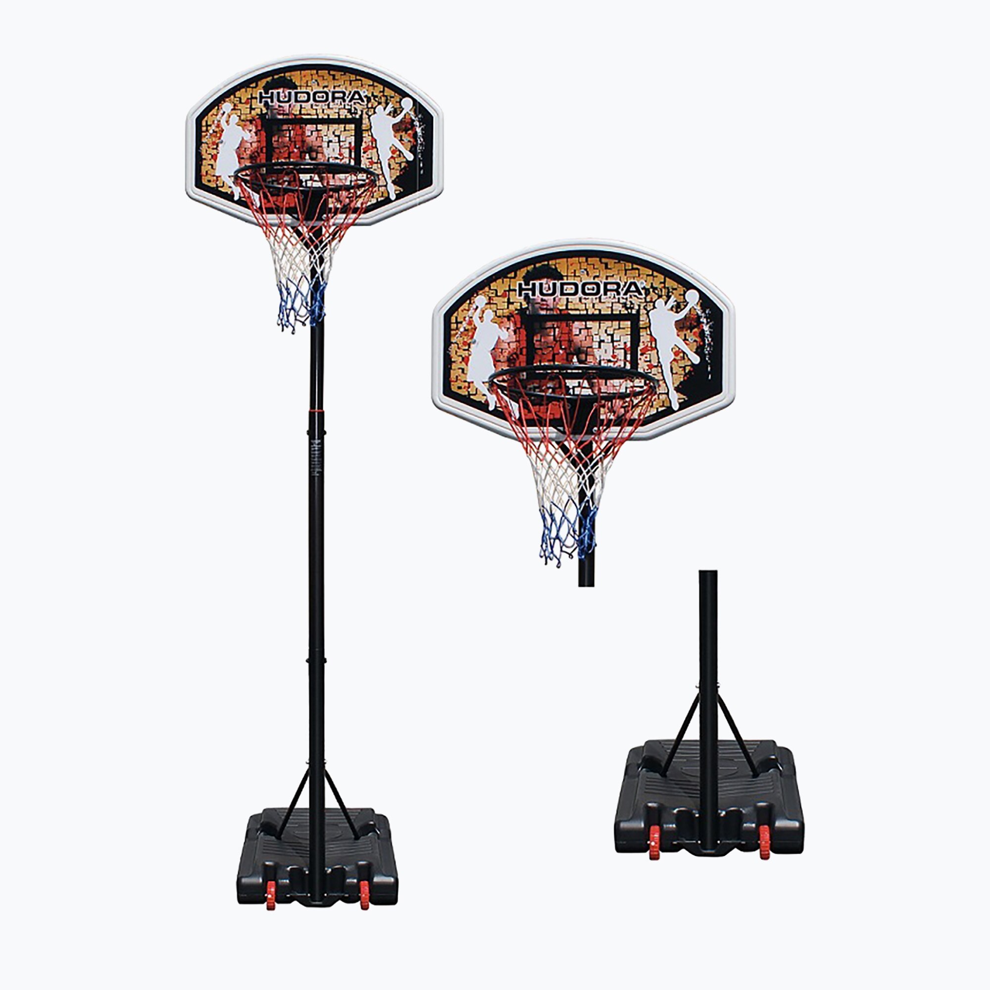 Cos de baschet pentru copii, Hudora, Negru - eMAG.ro