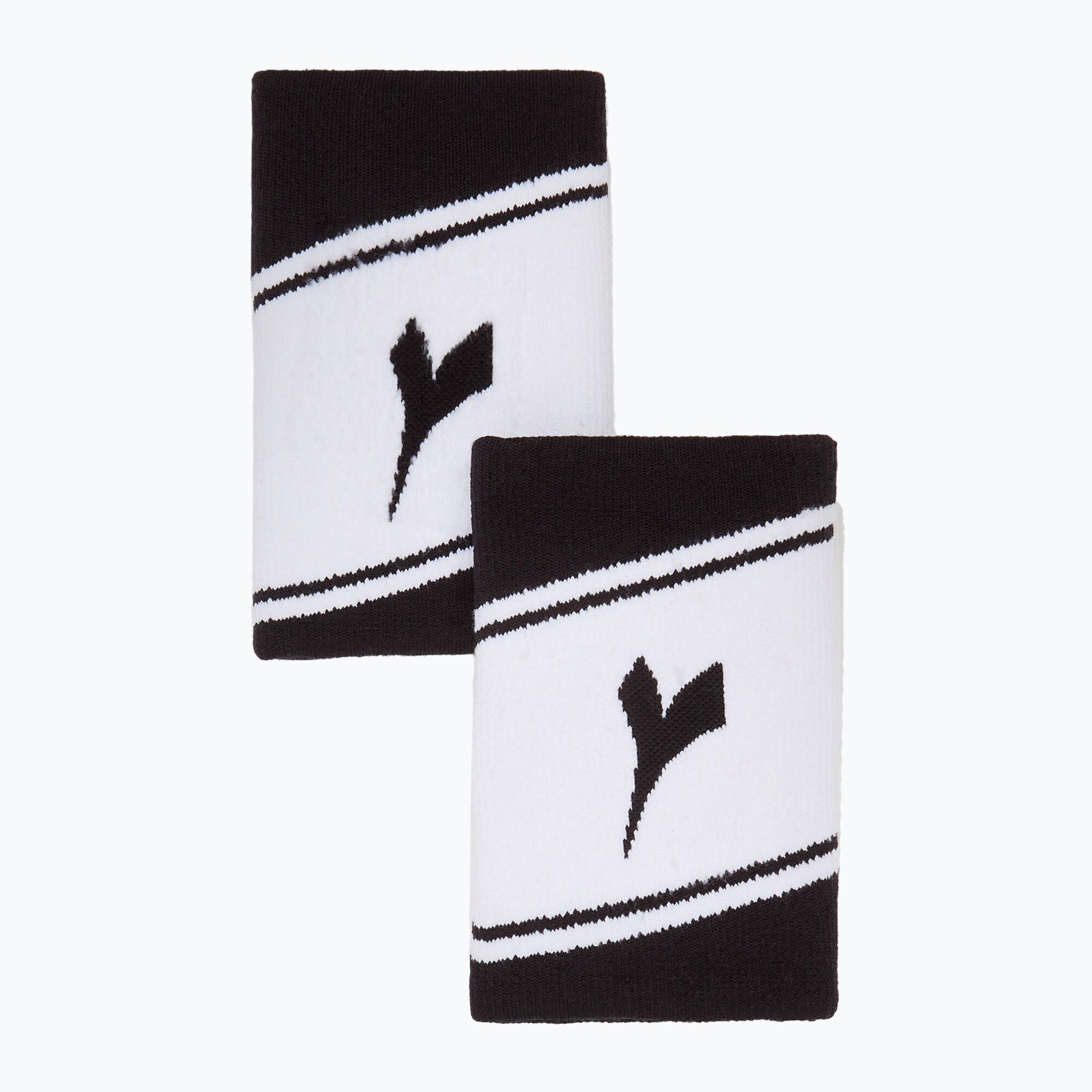 Set 2 mansete tenis, Diadora, Model logo, Poliamida/Elastan, 13 cm, Alb ...