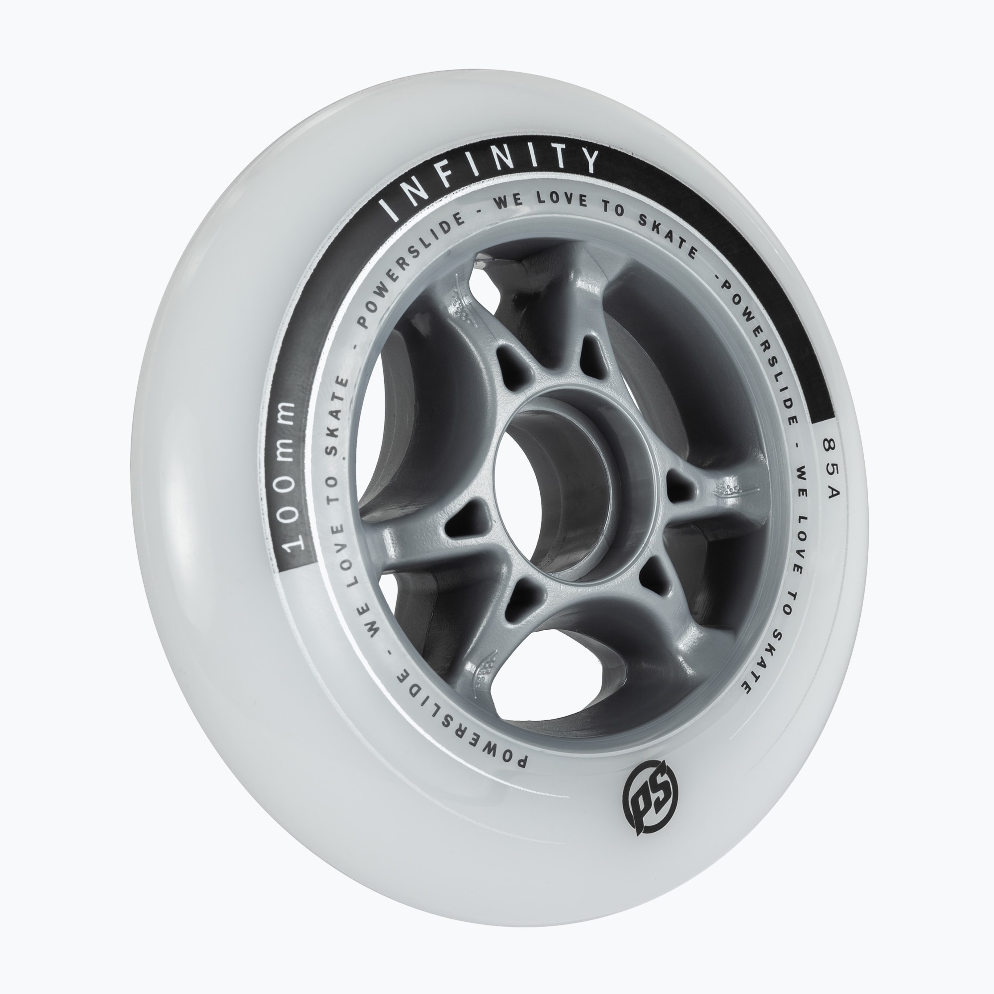 Set 4 roti pentru patine cu rotile, Powerslide, Poliuretan, Compatibil ...