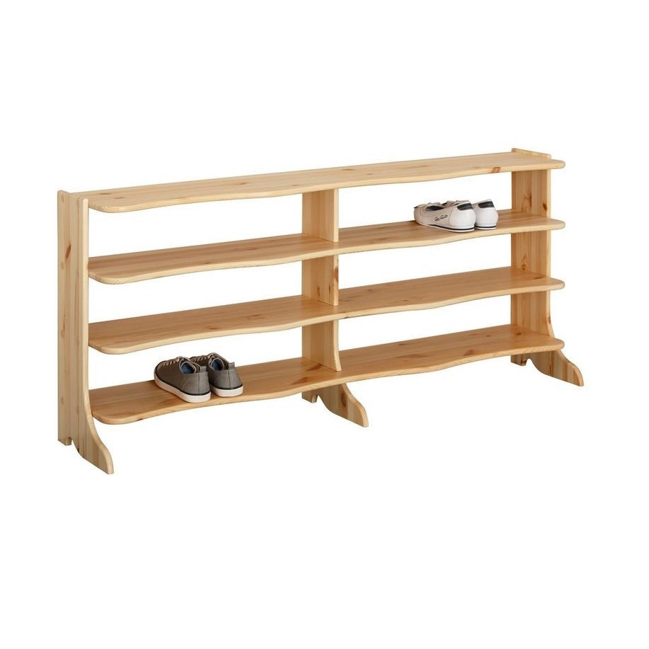 Pantofar Home Affaire, lemn masiv, natur, 132 x 30 x 58 cm - eMAG.ro