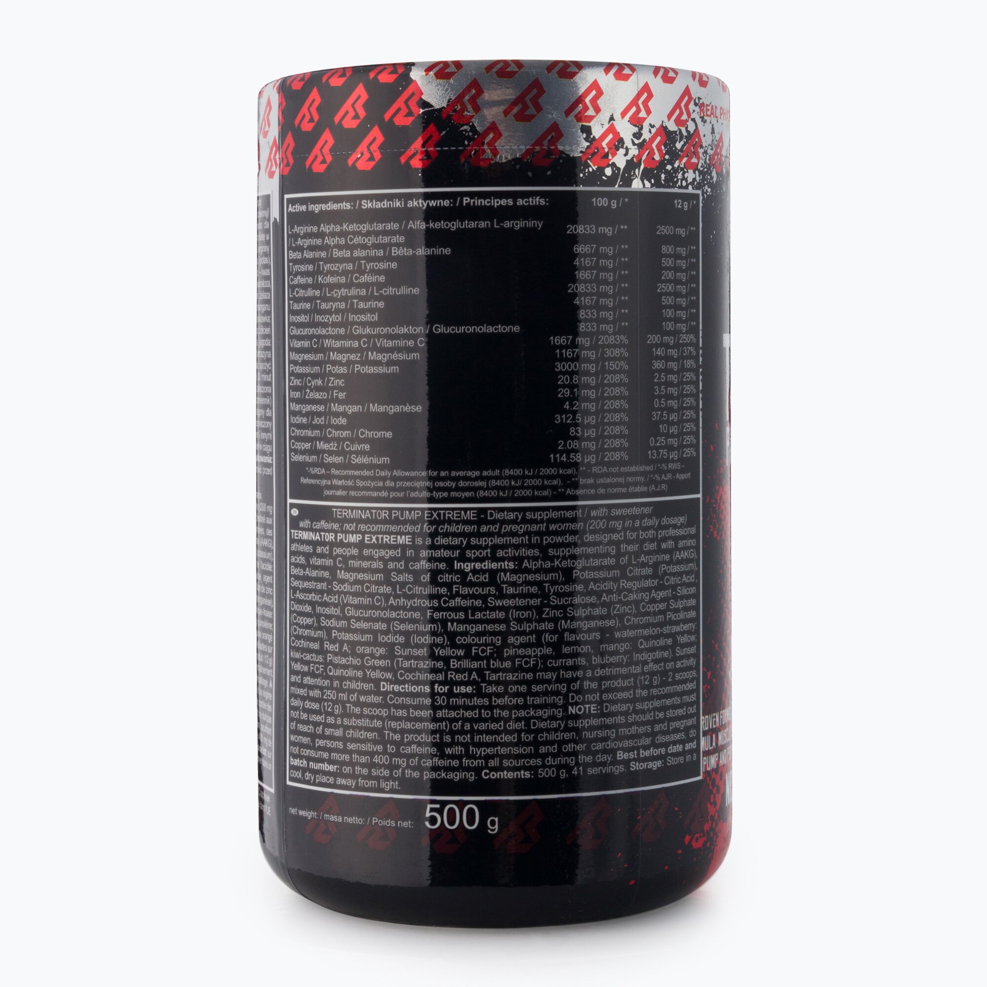 Pre-workout, Real Pharm, Struguri, 500 g - eMAG.ro