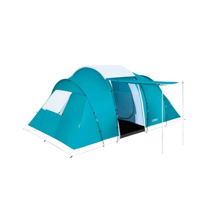 Cort camping profesional, 6 persoane, poliester, 490 x 280 x 205 cm ...