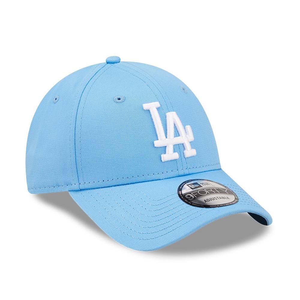 Sapca New Era cu logo brodat Essential 9Forty LA, Albastru Deschis, 56 ...