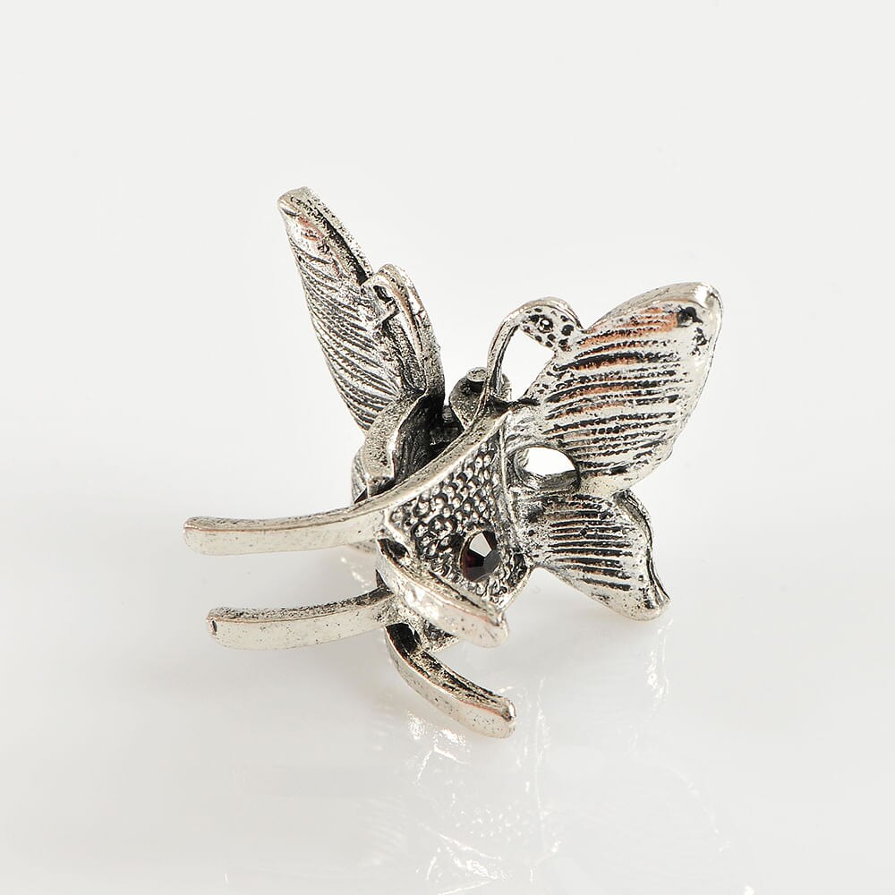 Cleste metalic fluture argintiu, Meli Melo Paris - eMAG.ro