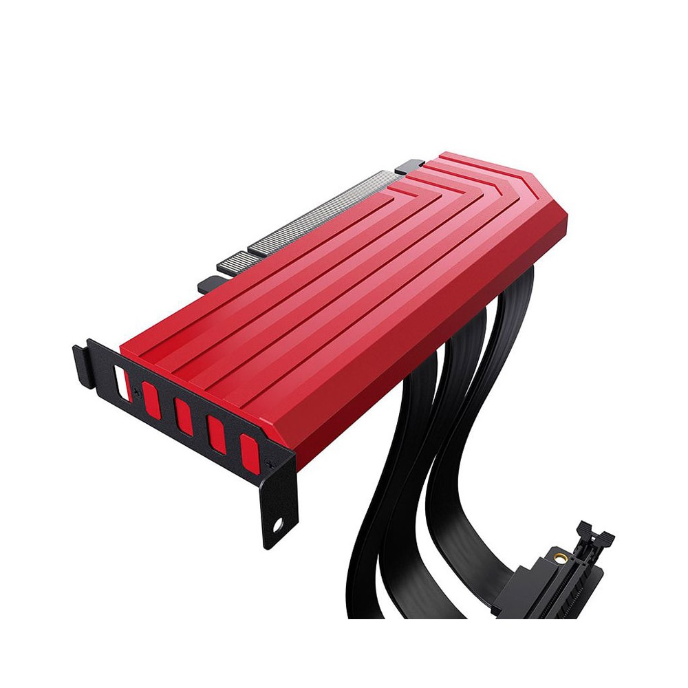 Кабел за вертикален монтаж HYTE PCI-E 4.0 x16 200mm, Червено - eMAG.bg