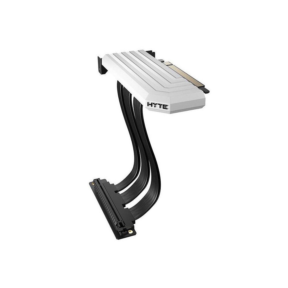 Кабел за вертикален монтаж HYTE PCI-E 4.0 x16 200mm, Бяло - eMAG.bg