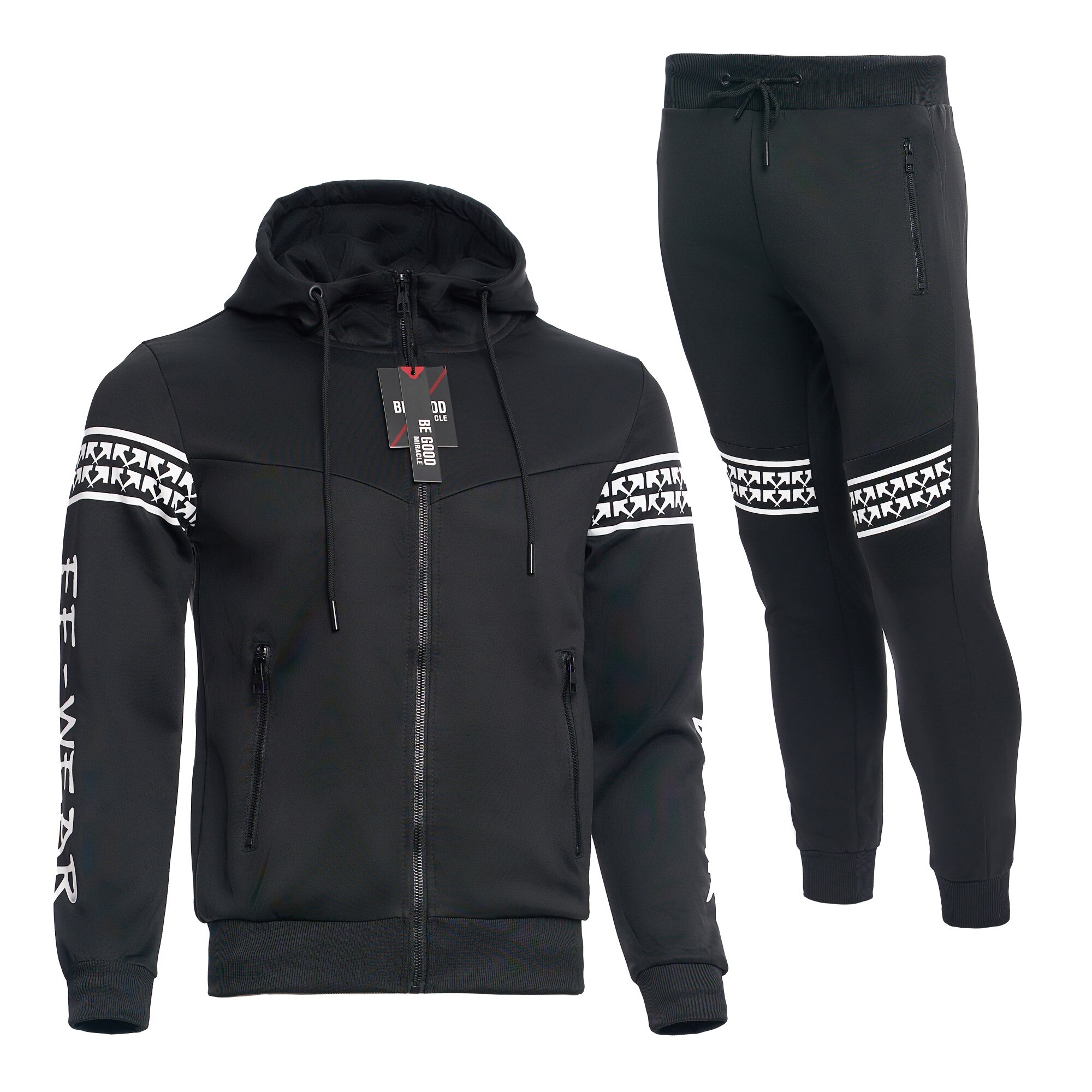 Trening barbati cu gluga M Negru - eMAG.ro