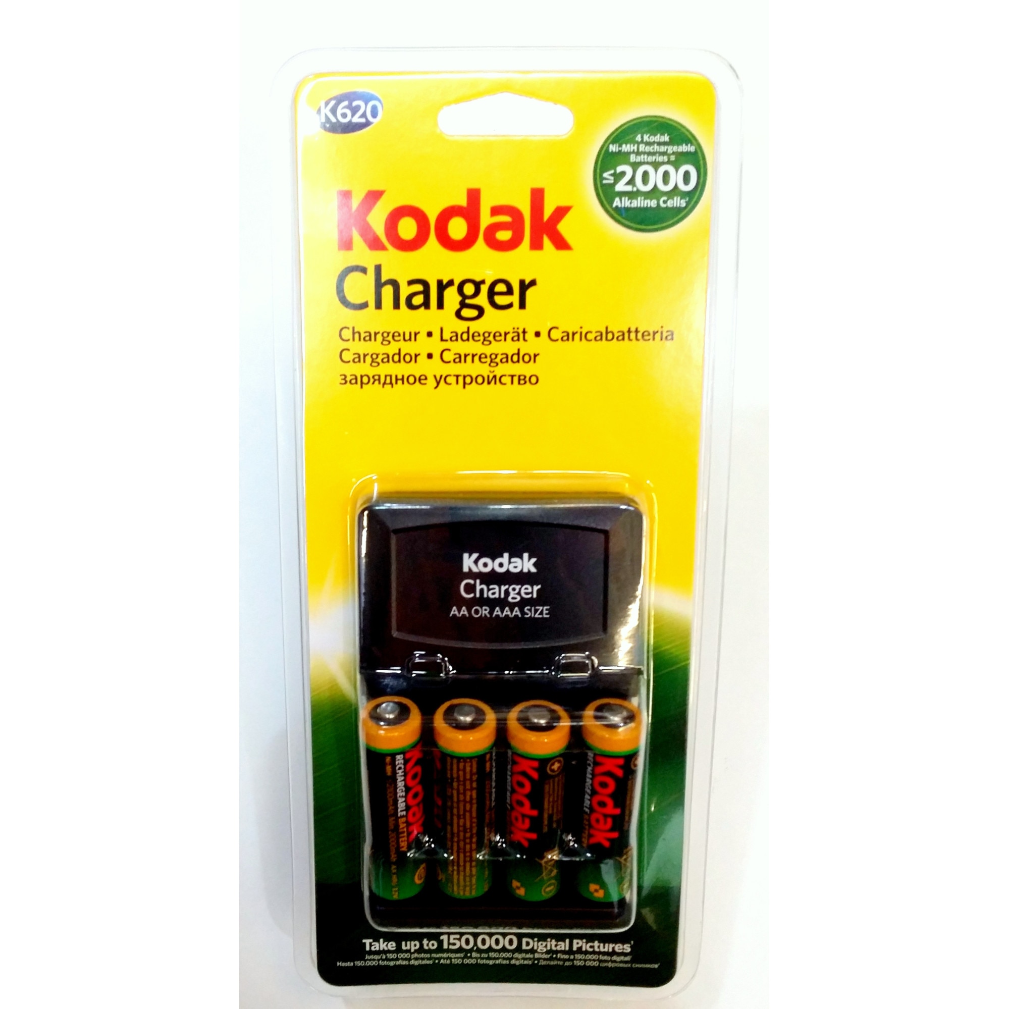 Incarcator Kodak de acumulatori r3 si r6 + 4 acumulatori r6 de 2100mh ...