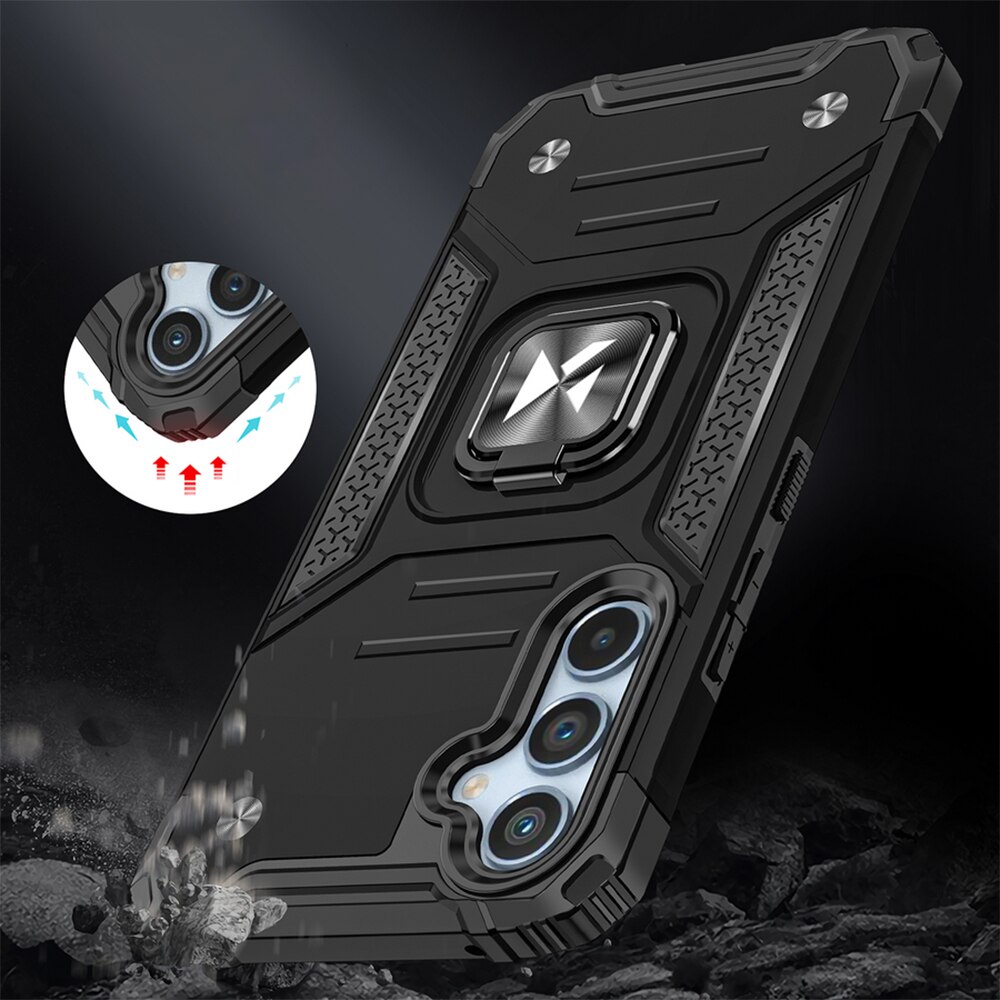 Armor Ring tok Samsung Galaxy A34 5G telefonhoz, Army Shield, hibrid ...