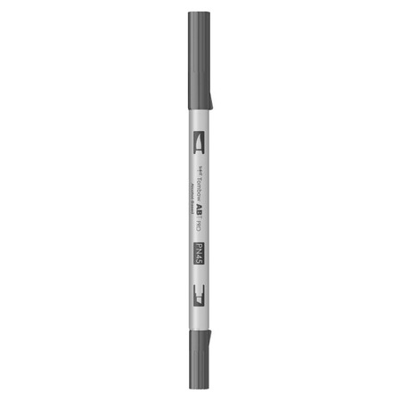 Marker Tombow, 2vf fetru/tesit, N45, cool gray - eMAG.ro