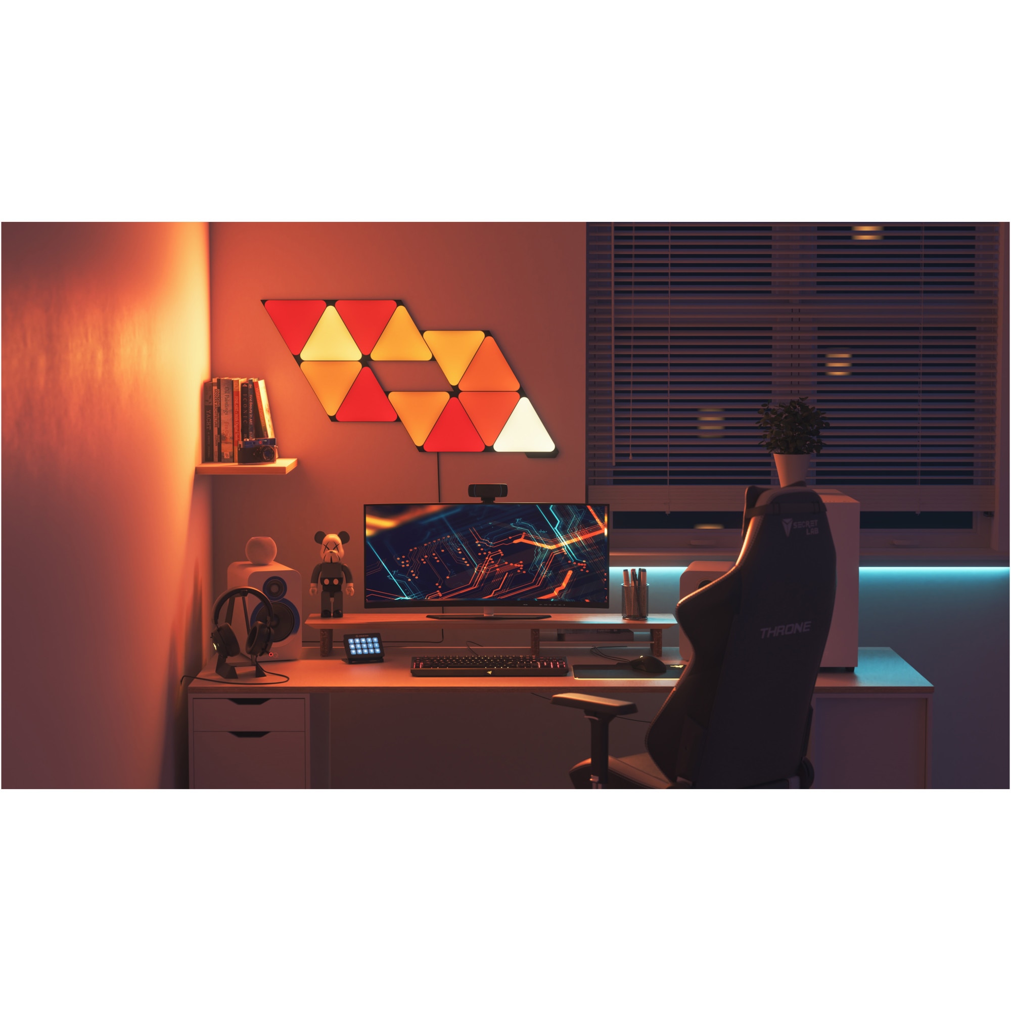 Kit de extindere 3 panouri LED RGBW luminoase modulare inteligente ...