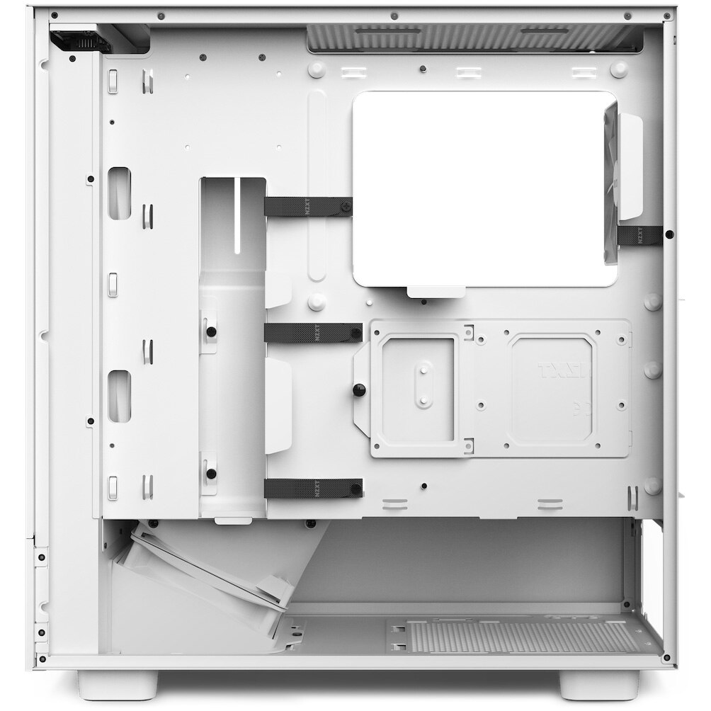 Carcasa NZXT H5 Flow RGB, Alb - eMAG.ro