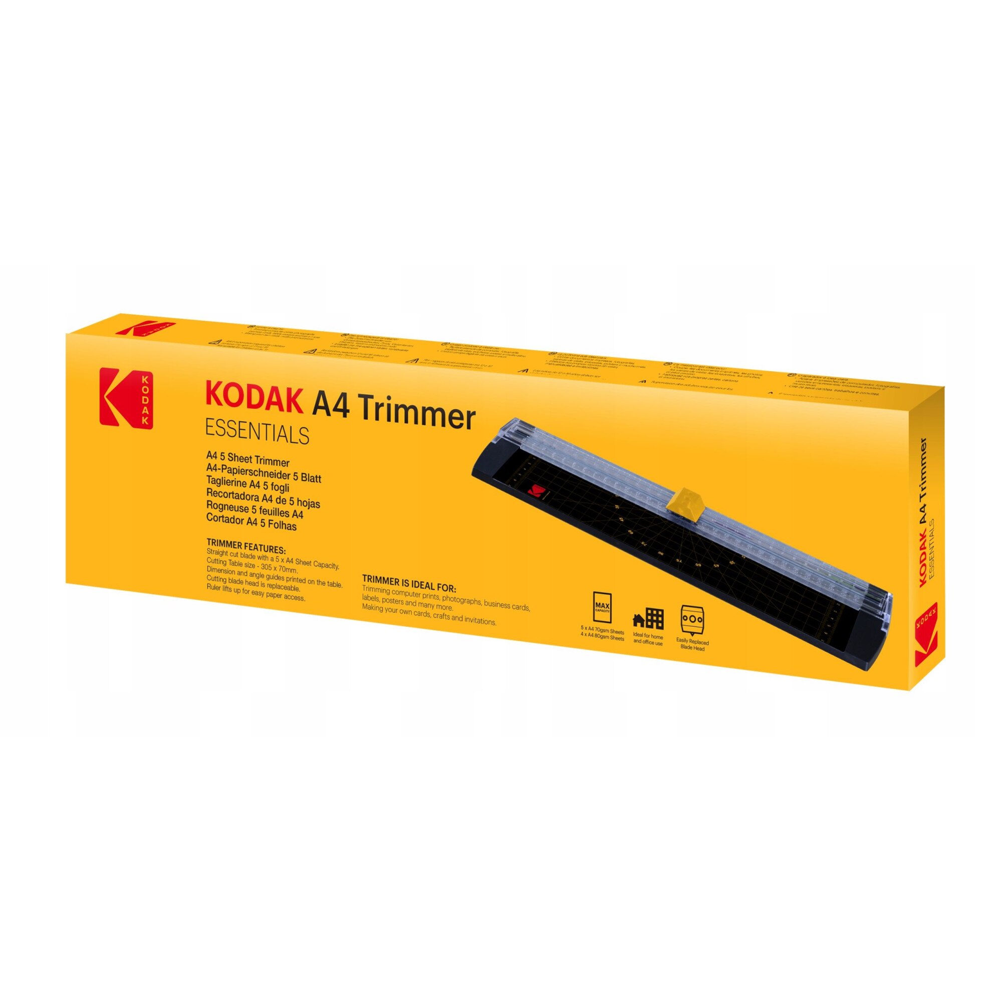 Cutter hartie, A4, 10 Coli, for paper, photos, foil, negru, KODAK / CAT ...