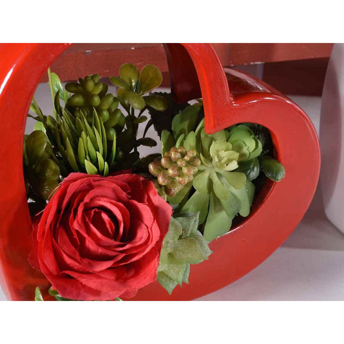 Set 3 vaze flori ceramica 19.5x4.5x19 cm - eMAG.ro