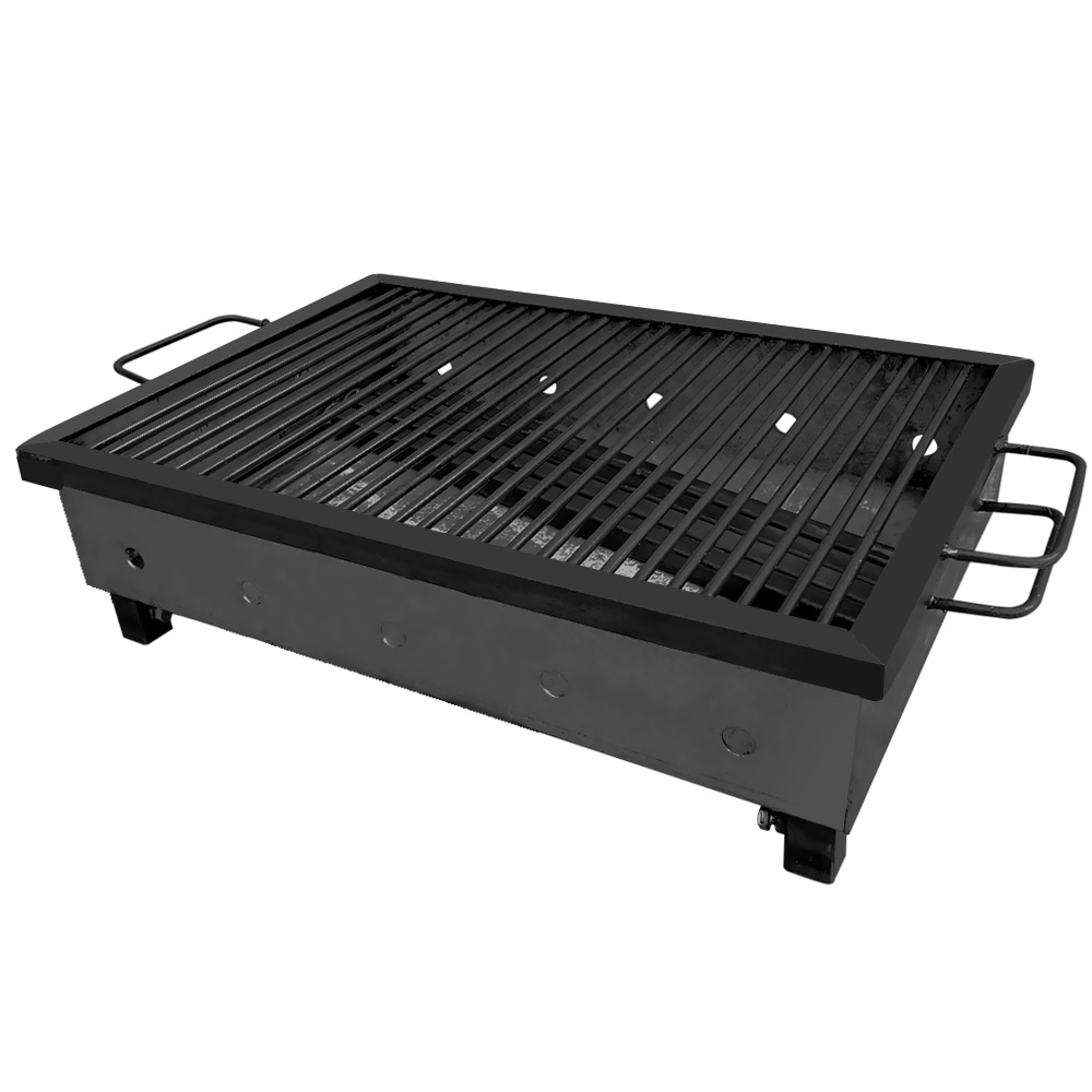 Gratar standard cu carbune, Metal, Tabla de 3 mm, 50x35x60 cm - eMAG.ro