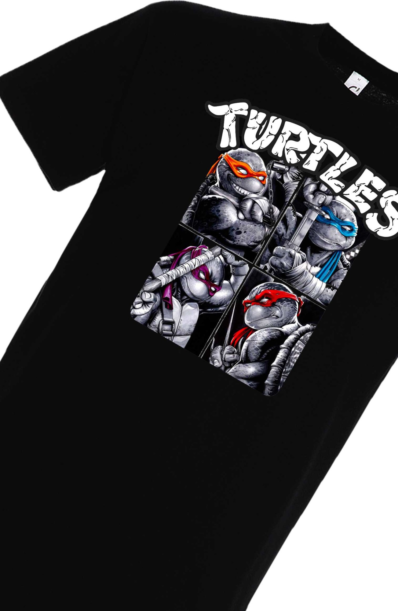 Uniszex póló, Rajzfilmek, Teenage Mutant Ninja Turtles, Fekete, L - eMAG.hu
