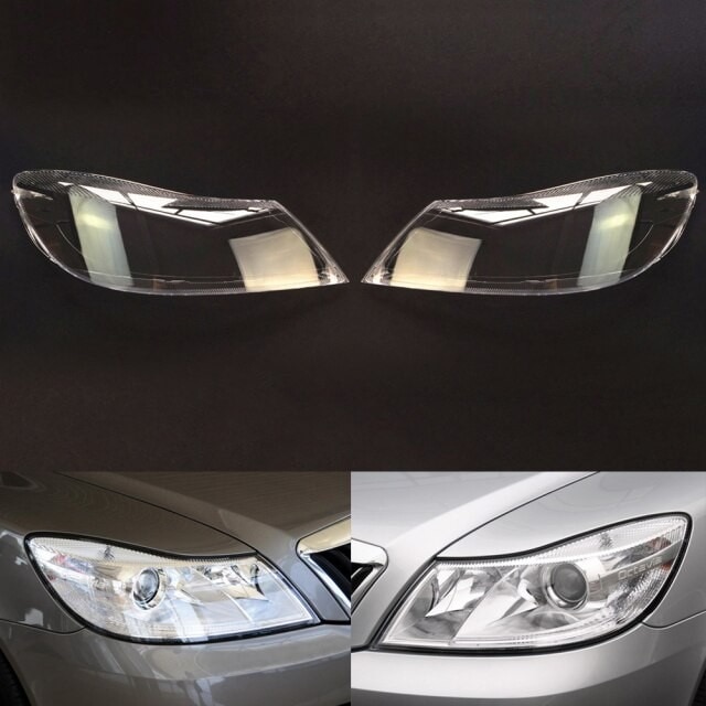 Set 2 sticle faruri pentru Skoda Octavia 2 1Z Facelift (2009 - 2013) - Xenon Bright® - eMAG.ro