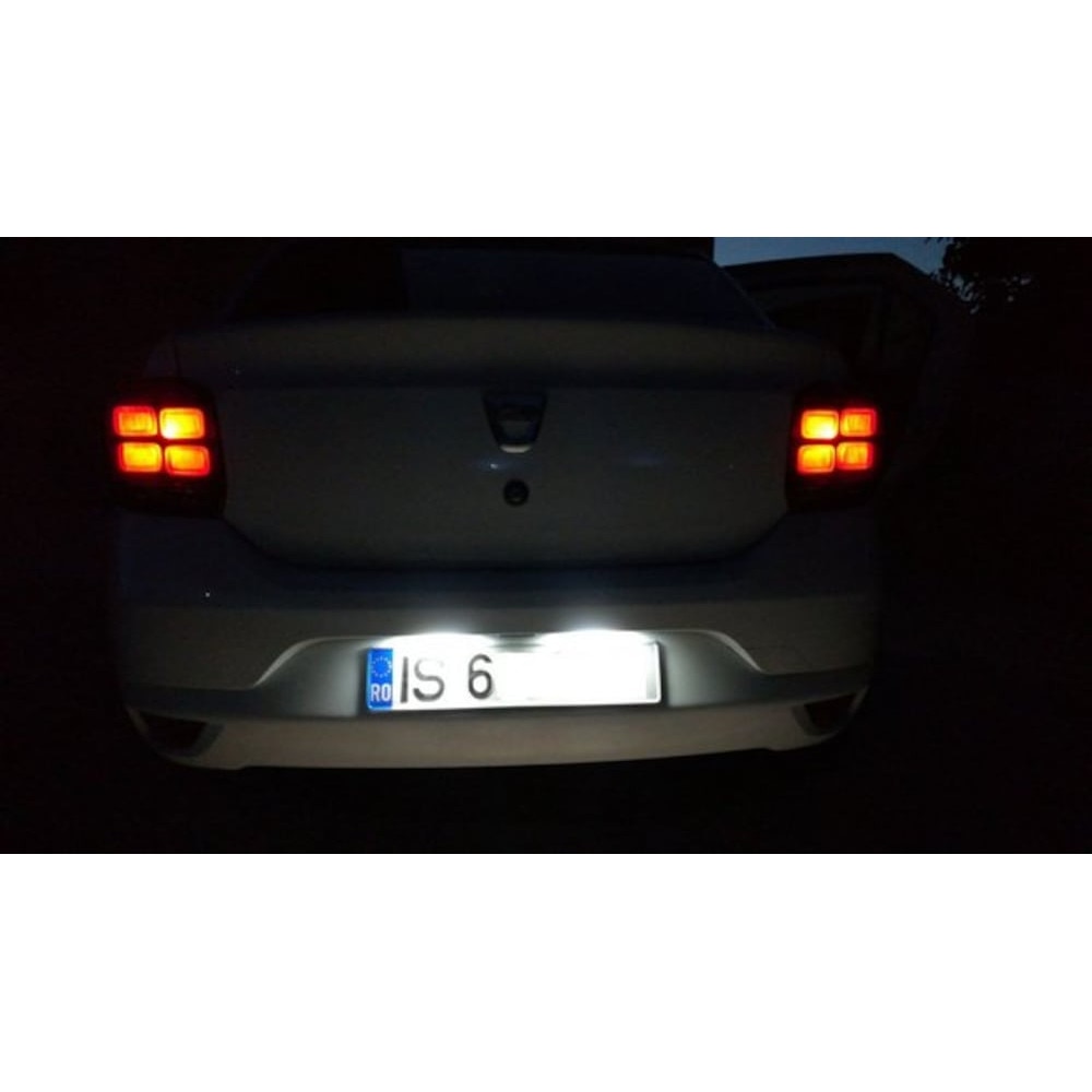 Set 2 bucati, lampi numar led Tudis pentru Dacia Duster I, Logan MCV ...