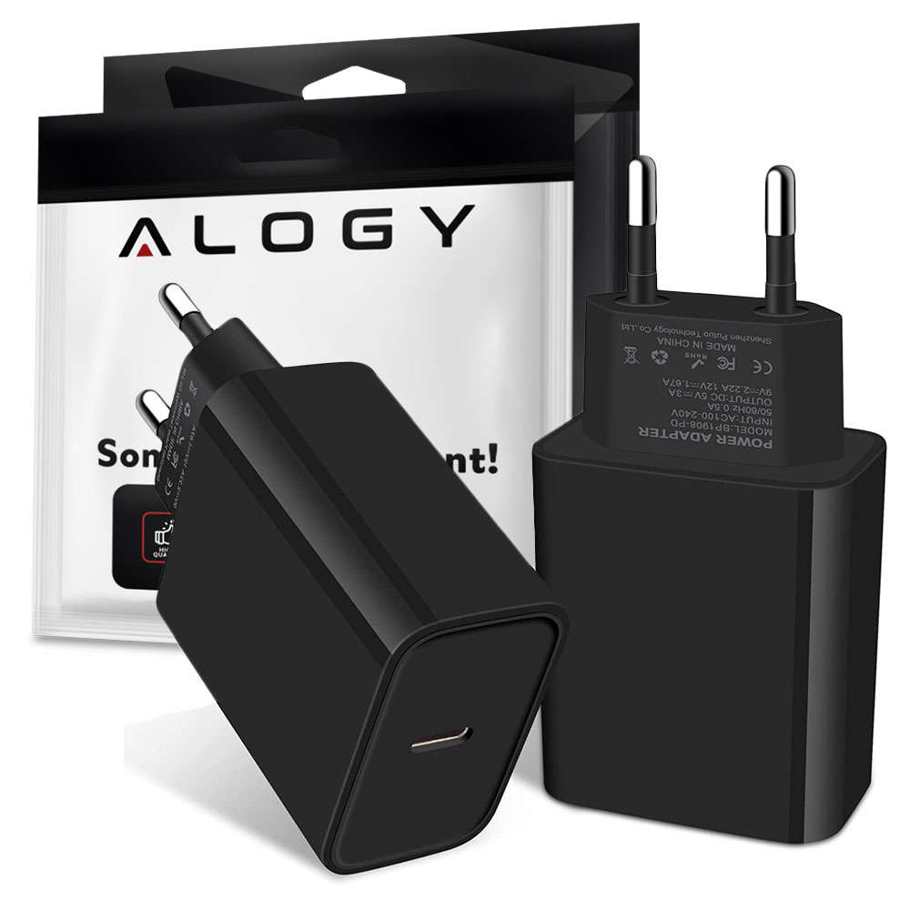 Incarcator, Alogy, rapid, USB-C Tip C, PD, 20W, Negru - eMAG.ro