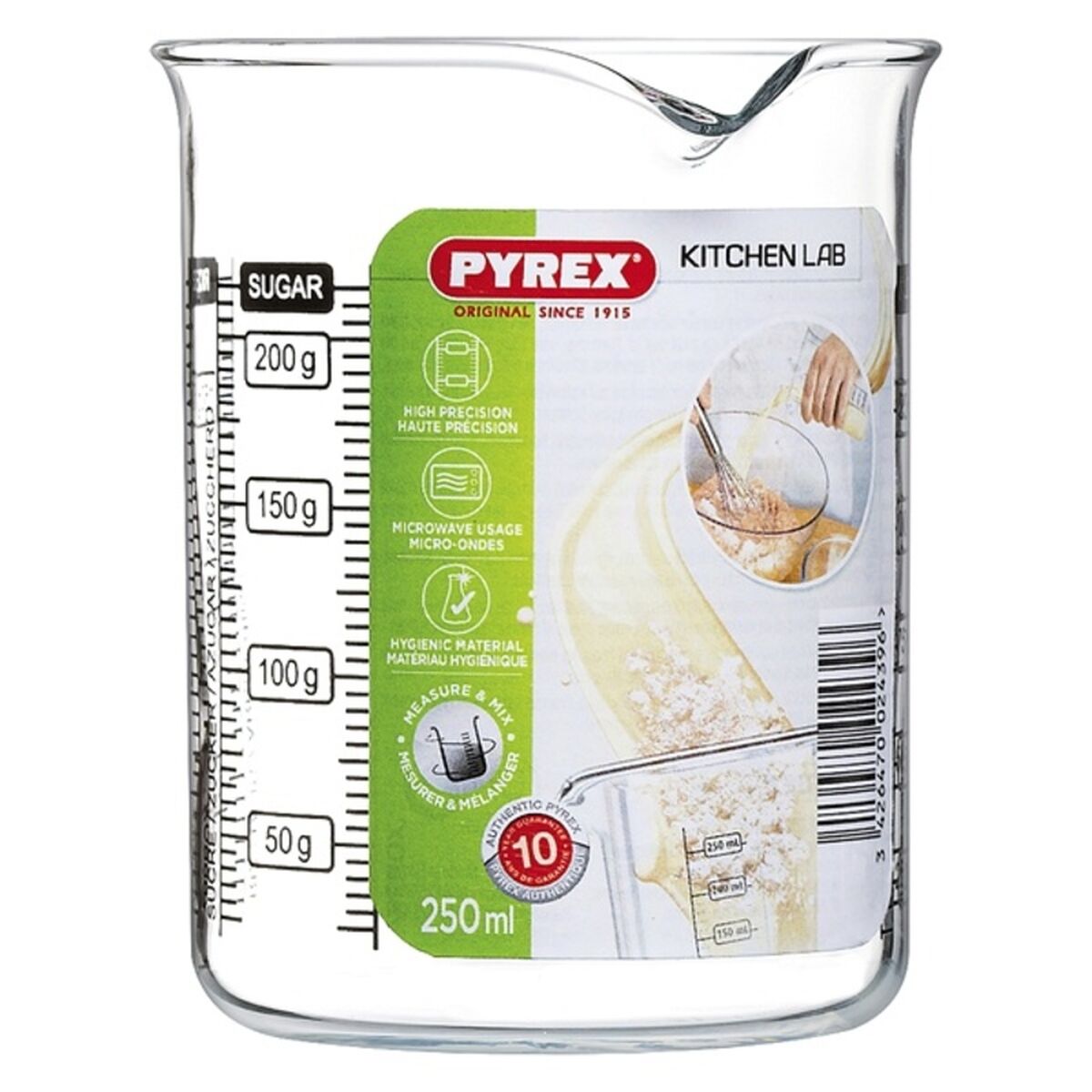 Pahar gradat, sticla, 500 ml, 10x12 cm, Pyrex - eMAG.ro
