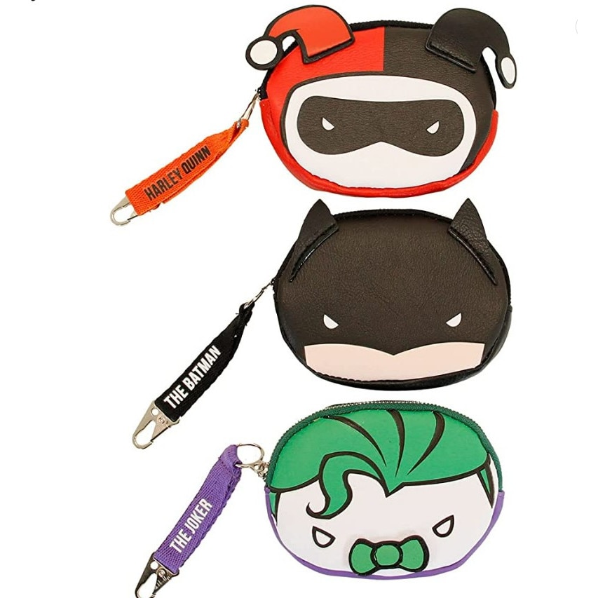 Set 3 portofele multicolor pentru copii, Batman, 8,5 x 12 x 1,5 cm ...