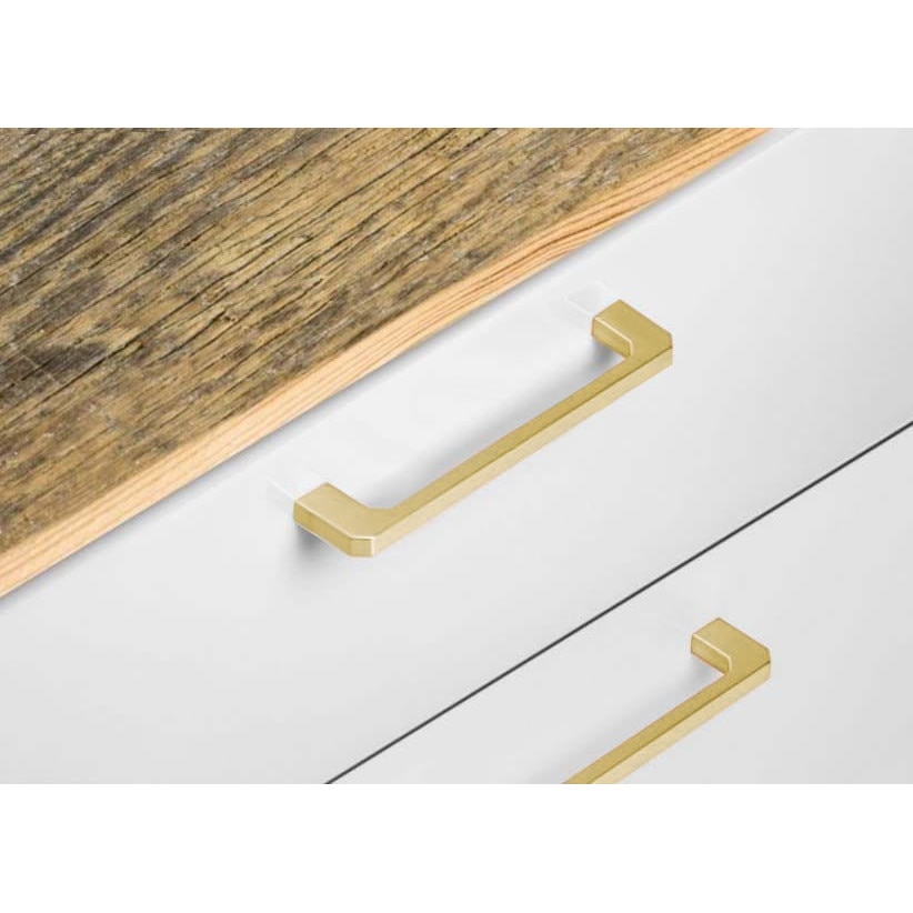 Maner de mobila CAMPANA C-5825, aur mat periat, 160mm - eMAG.ro