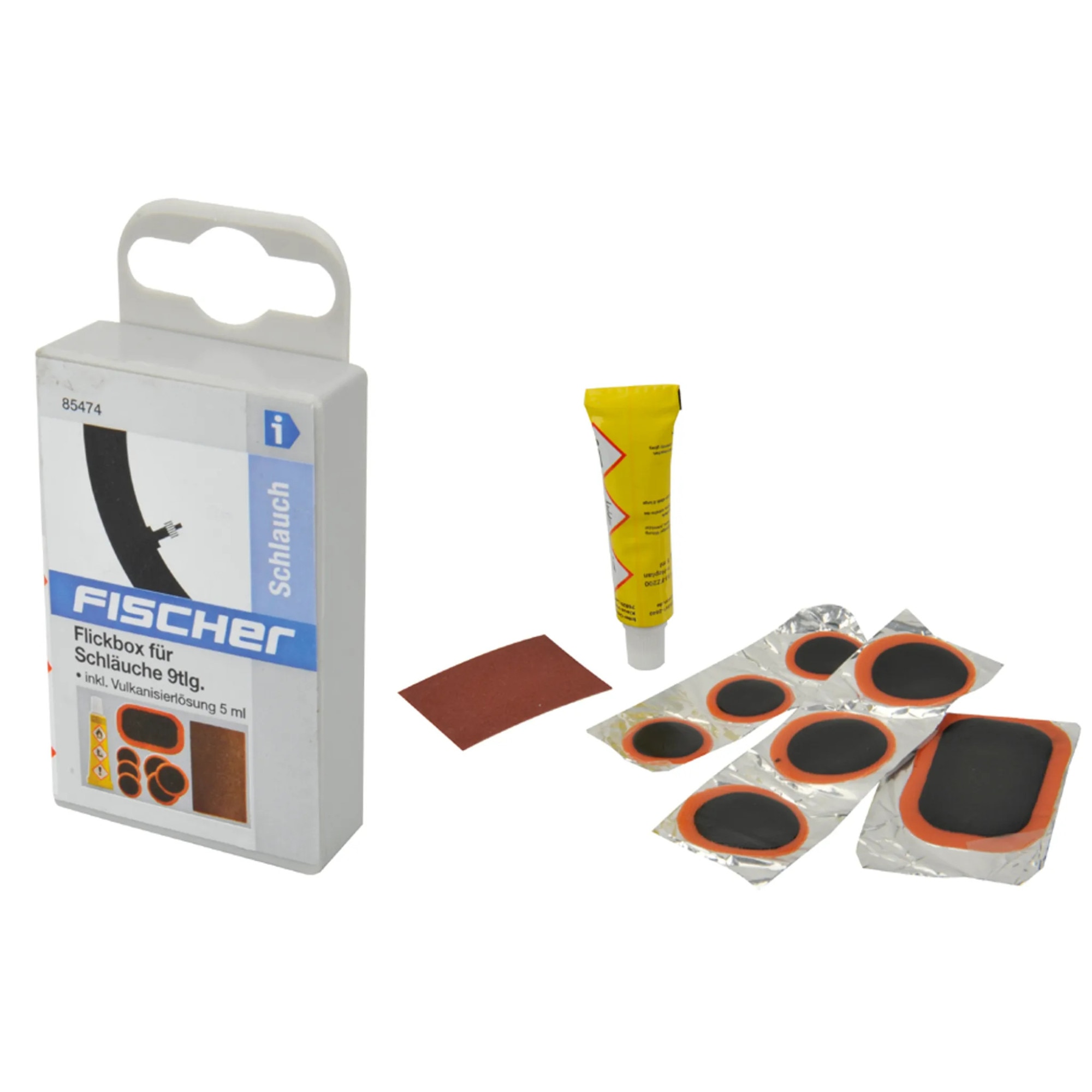 Kit pentru vulcanizare anvelope biciclete, Fischer, 9 buc - eMAG.ro
