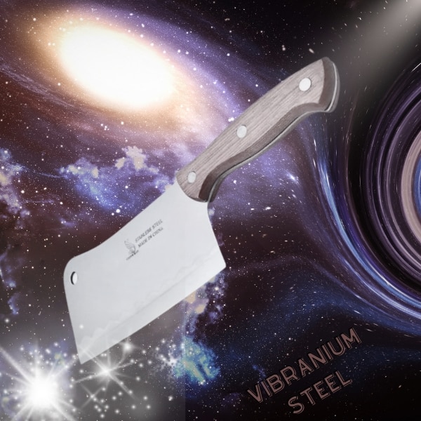 Satar profesional macelarie 38.5 cm, grosime lama 2.5 mm, maner ...