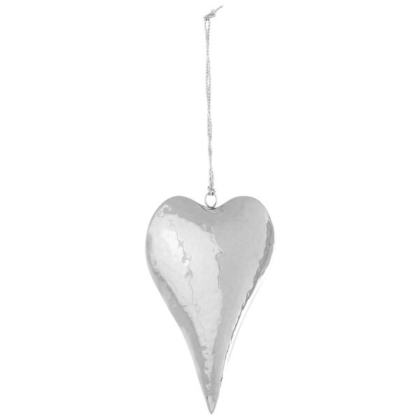 Decoratiune suspendata Exner, Inima, Inox, 10x15x3 cm - eMAG.ro