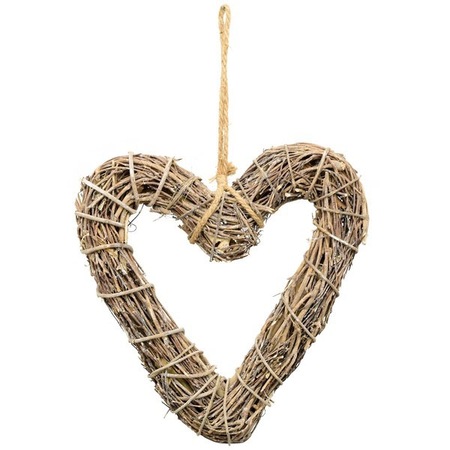 Inima, EXNER, Ratan, 30x30x8cm, Maro - eMAG.ro