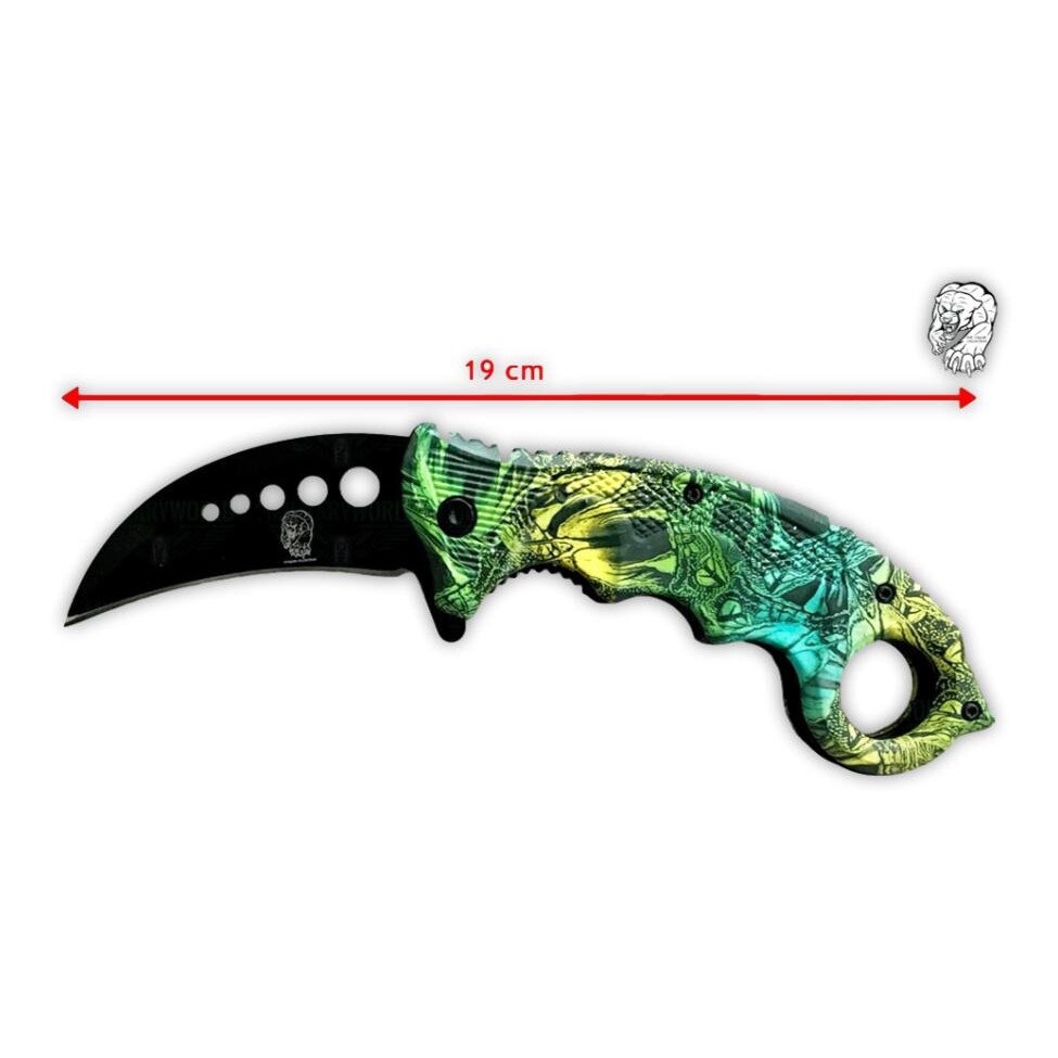 Cutit Karambit Cougar Acid Snake, otel carbon - eMAG.ro