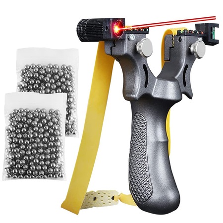 Set prastie cu laser IdeallStore®, Sling King, plastic, 11.5 cm, cu ...