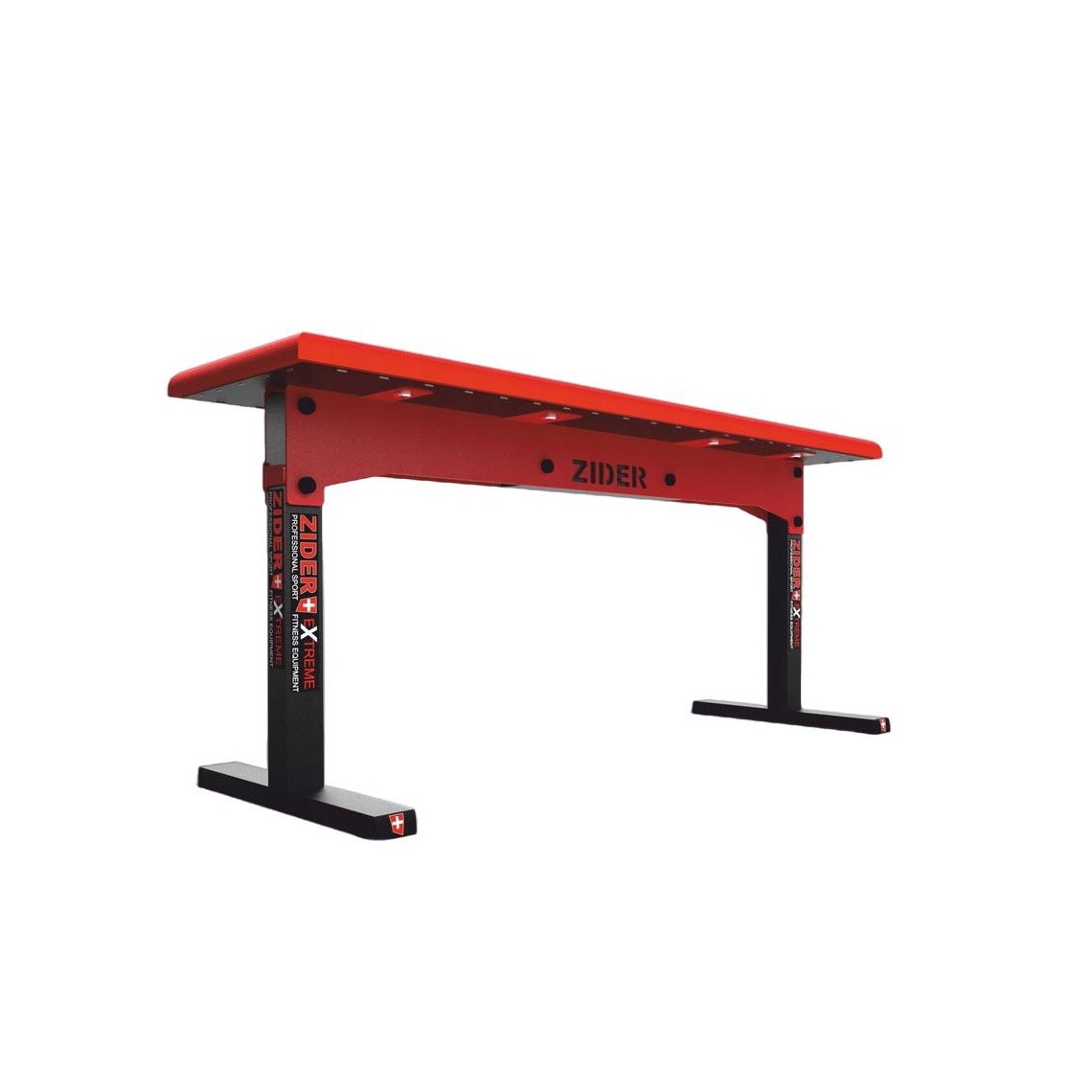 Пейка за упражнения Zider, 45x30x100 см, Червен/Черен цвят - eMAG.bg