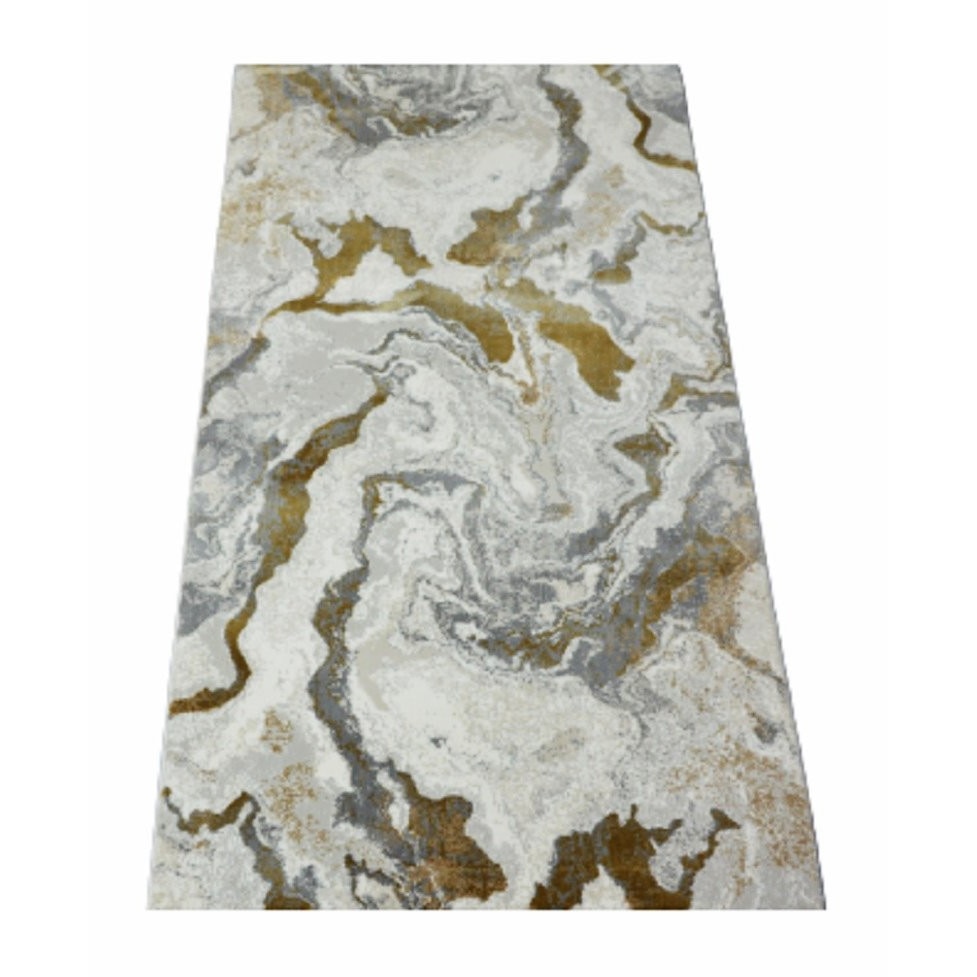 Covor modern Atlantis, gri/bej, 125x200 cm - eMAG.ro