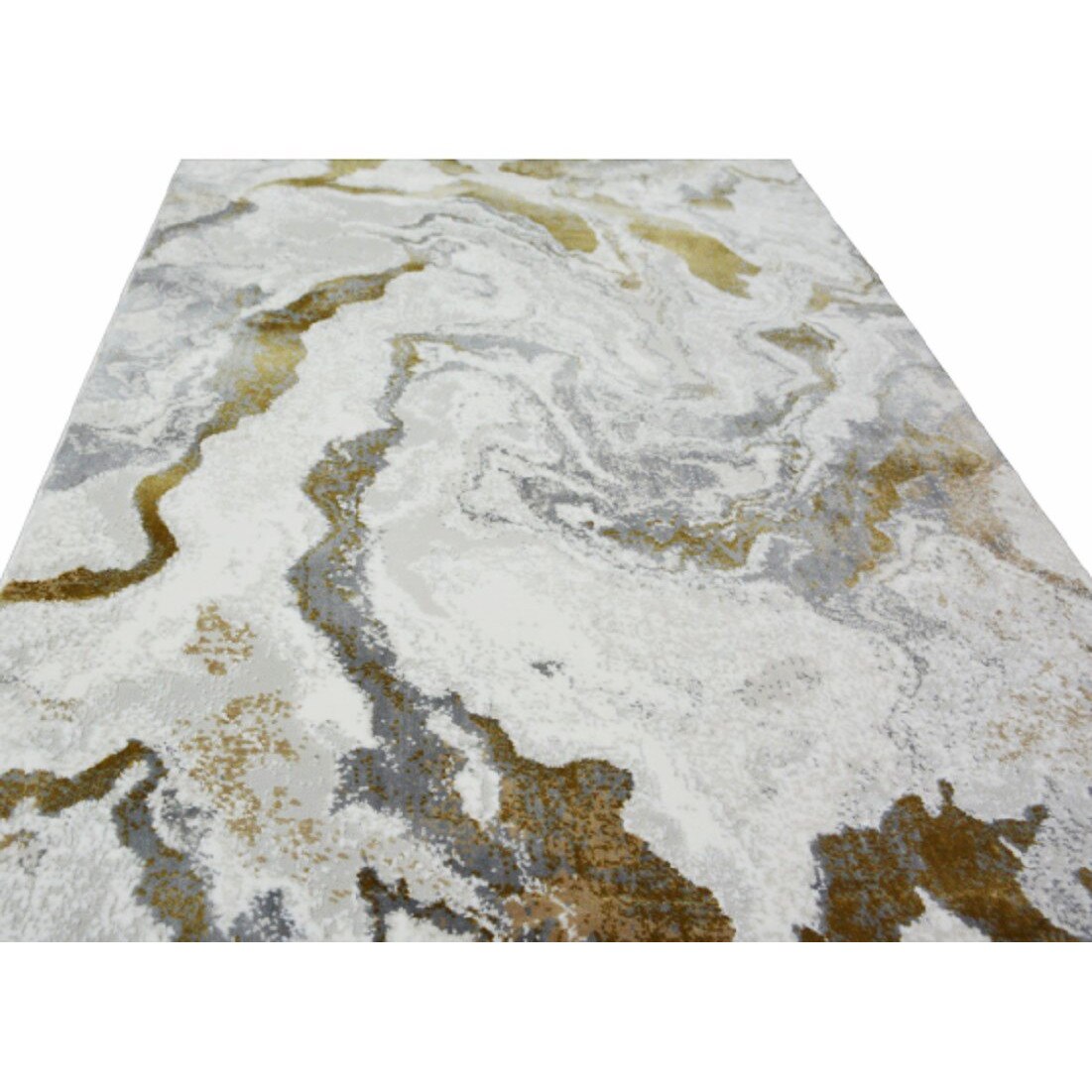 Covor modern Atlantis, gri/bej, 125x200 cm - eMAG.ro