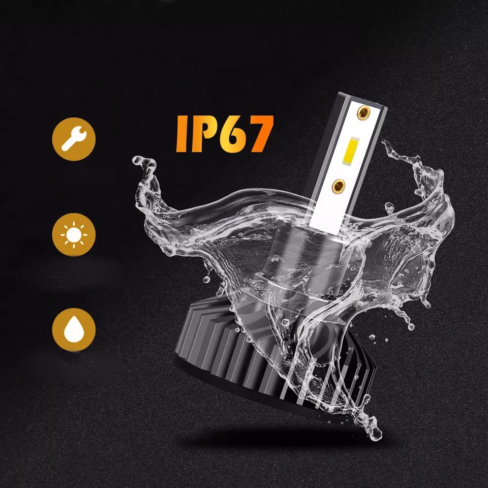 Комплект от 2 LED крушки за кола H7, F2 COB, 100W, canbus, 6500K ...