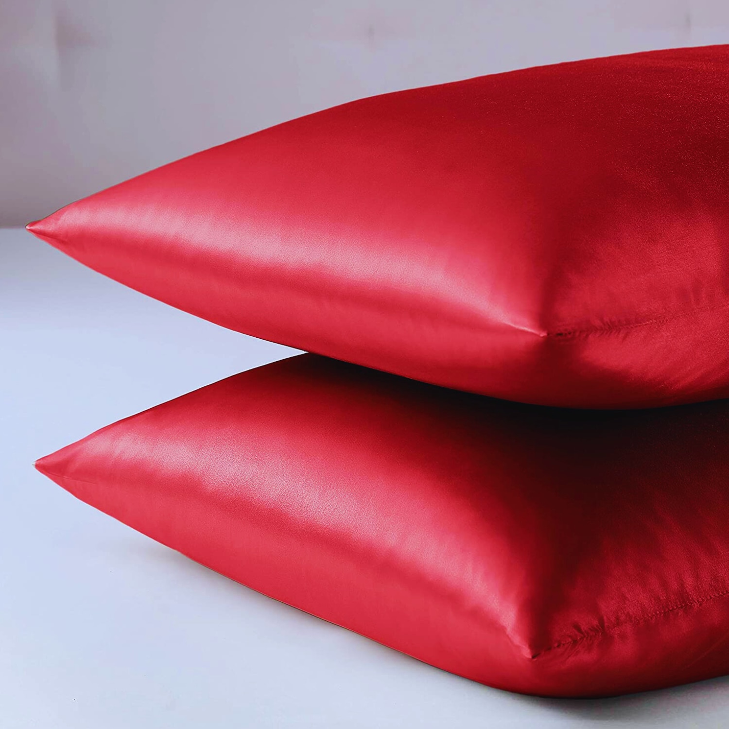 Комплект сатенени калъфки, 50 х 70, 2 бр., Червен - eMAG.bg