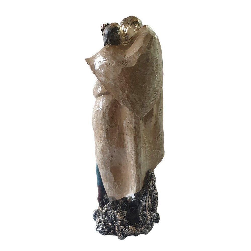 Statueta decorativa, Cuplu de Indragostiti, Multicolor, 30 cm, GXL001 ...