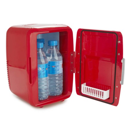 Mini frigider bauturi, 220V, Rosu - eMAG.ro