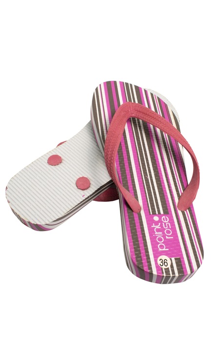 Slapi de plaja dama Point Rose Emanuella, Roz dungi, 40, 0380PK40 - eMAG.ro