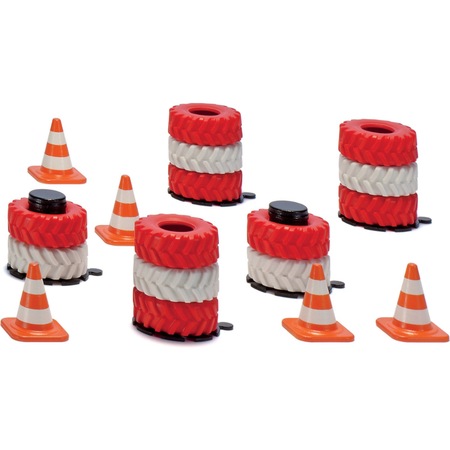 Set cauciucuri si jaloane pentru delimitare perimetru, scara 1:43 ...